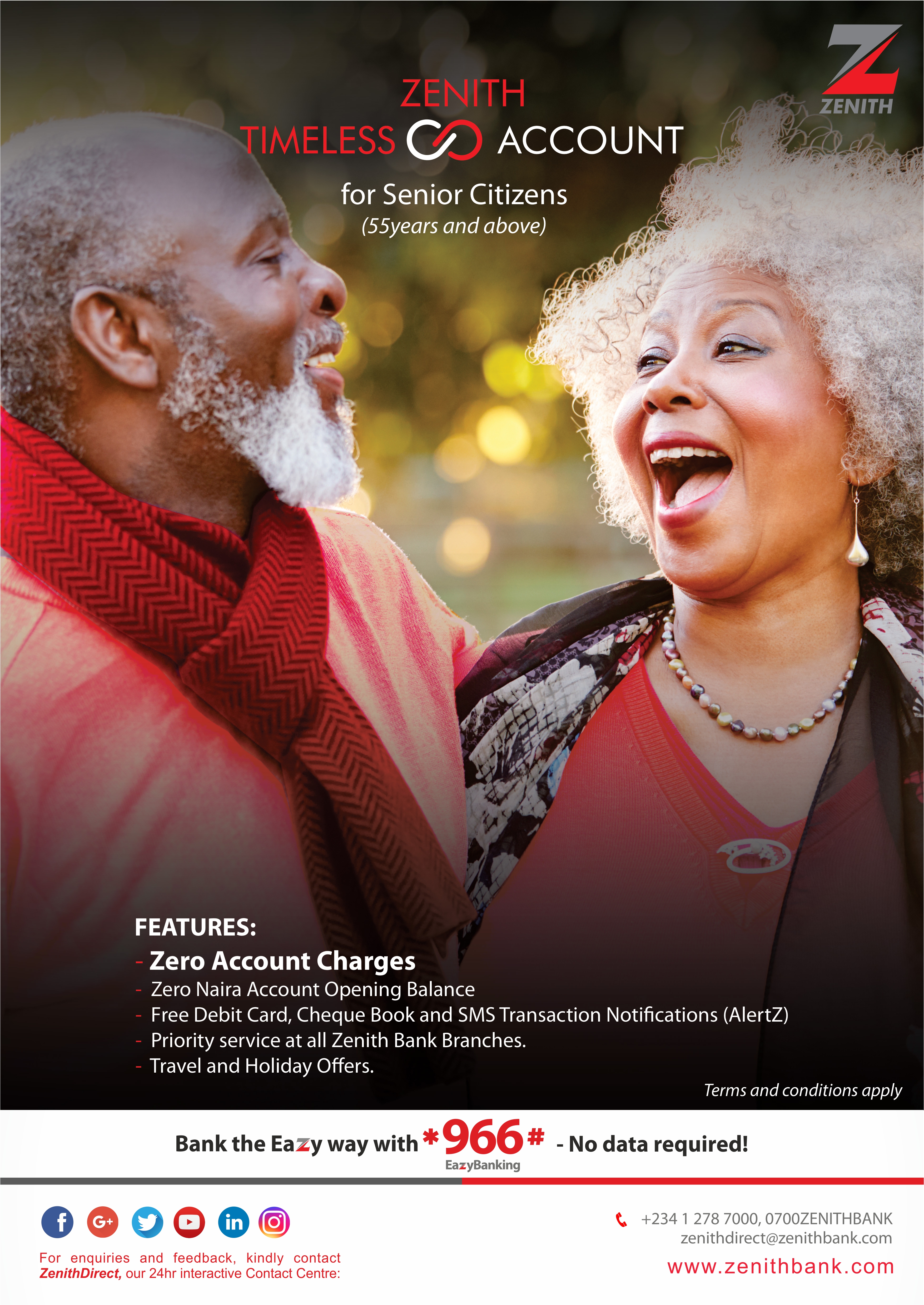 Zenith Bank Introduces Free Banking For Senior Citizens - Famous People ...
