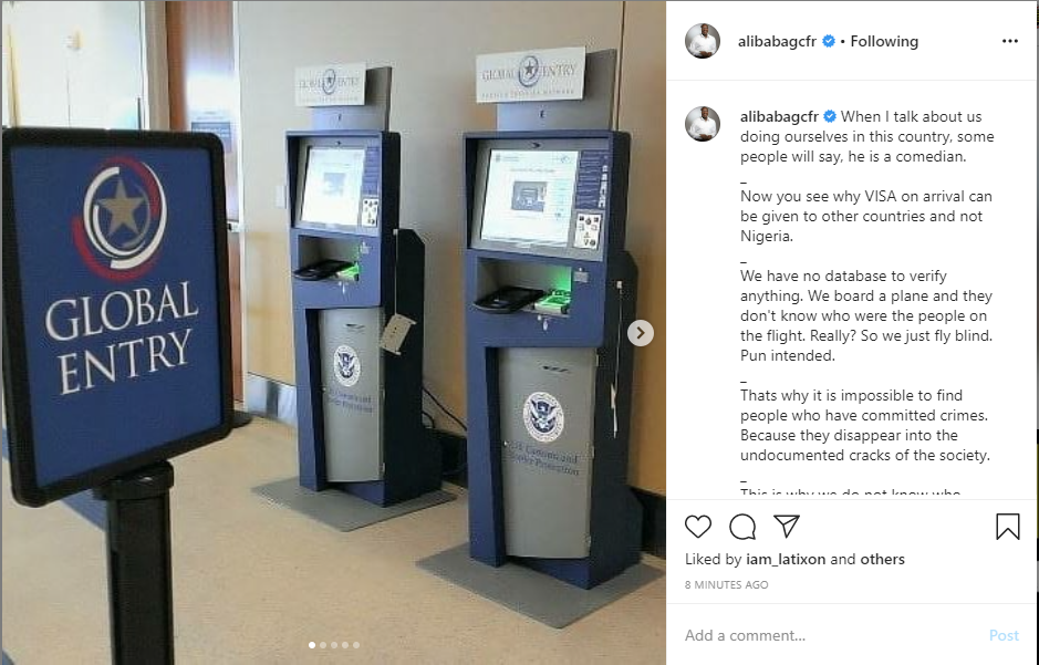 Ali Baba's Instagram post - Famous People Magazine