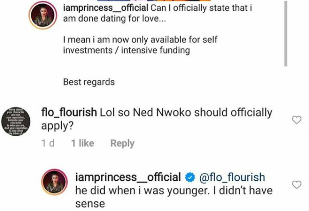 Princess Onyejekwe's IG post - Famous People Magazine